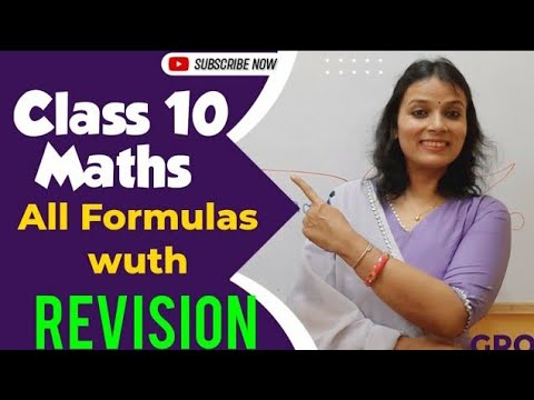 Class 10 Maths All Formulas Revision Chapter Wise 2023 Important ...