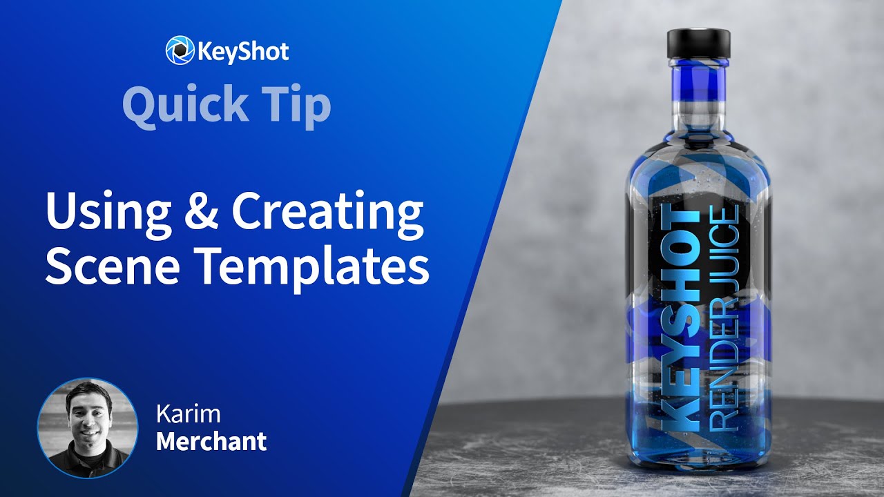 KeyShot Quick Tip - Using & Creating Scene Templates - YouTube