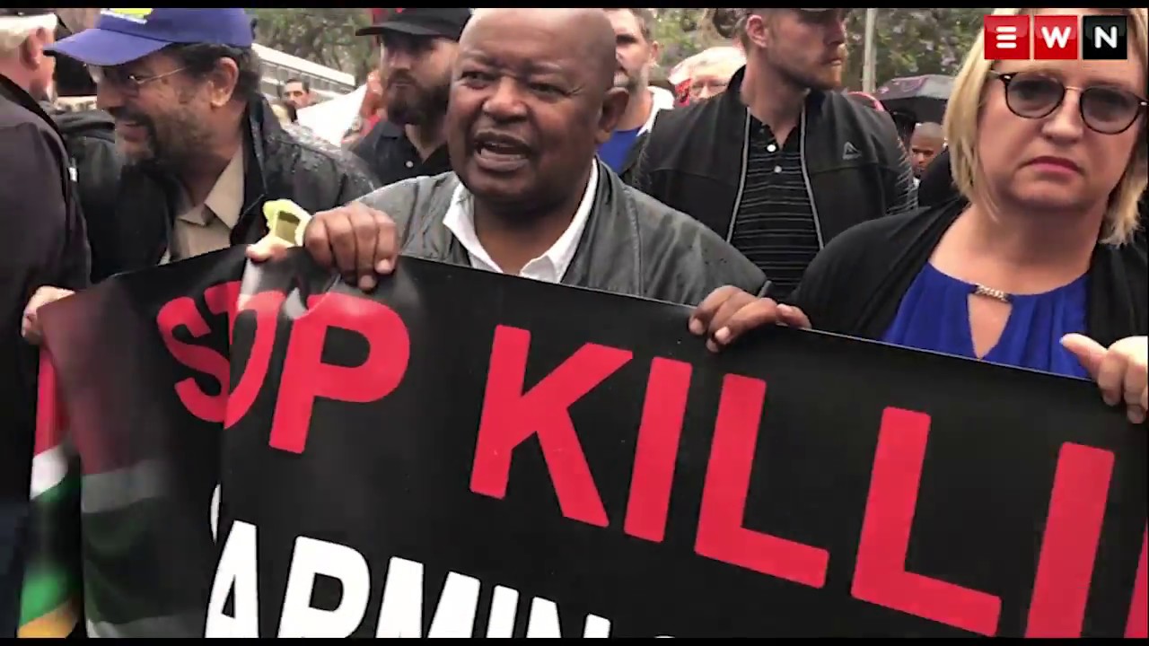Afriforum march to Union Buildings over farm murders - YouTube