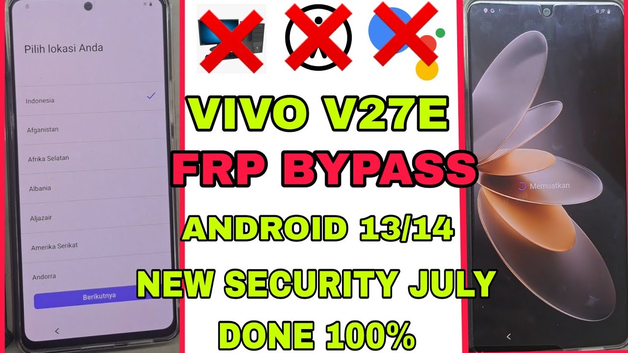 FRP VIVO V27E | ANDROID 13/14 | GOOGLE ACCOUNT BYPASS NEW UPDATE ...