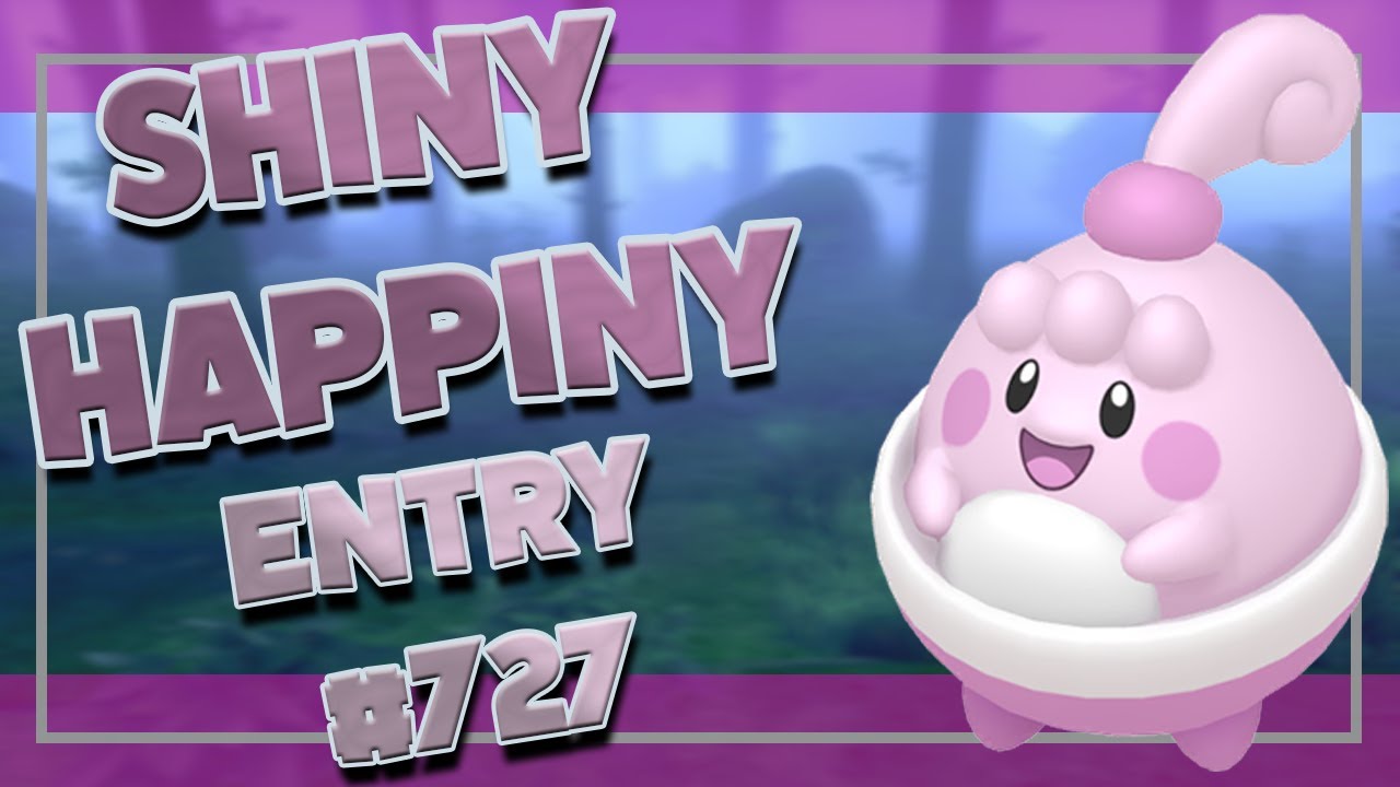 Shiny Happiny from Dex Nav! Shiny Living Dex #727! - YouTube