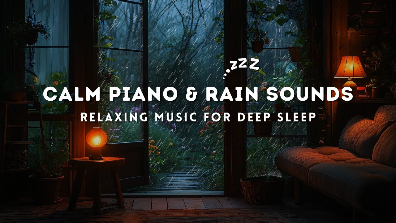 FALL INTO SLEEP INSTANTLY - Peaceful Music with Rain Sounds in Warm ...