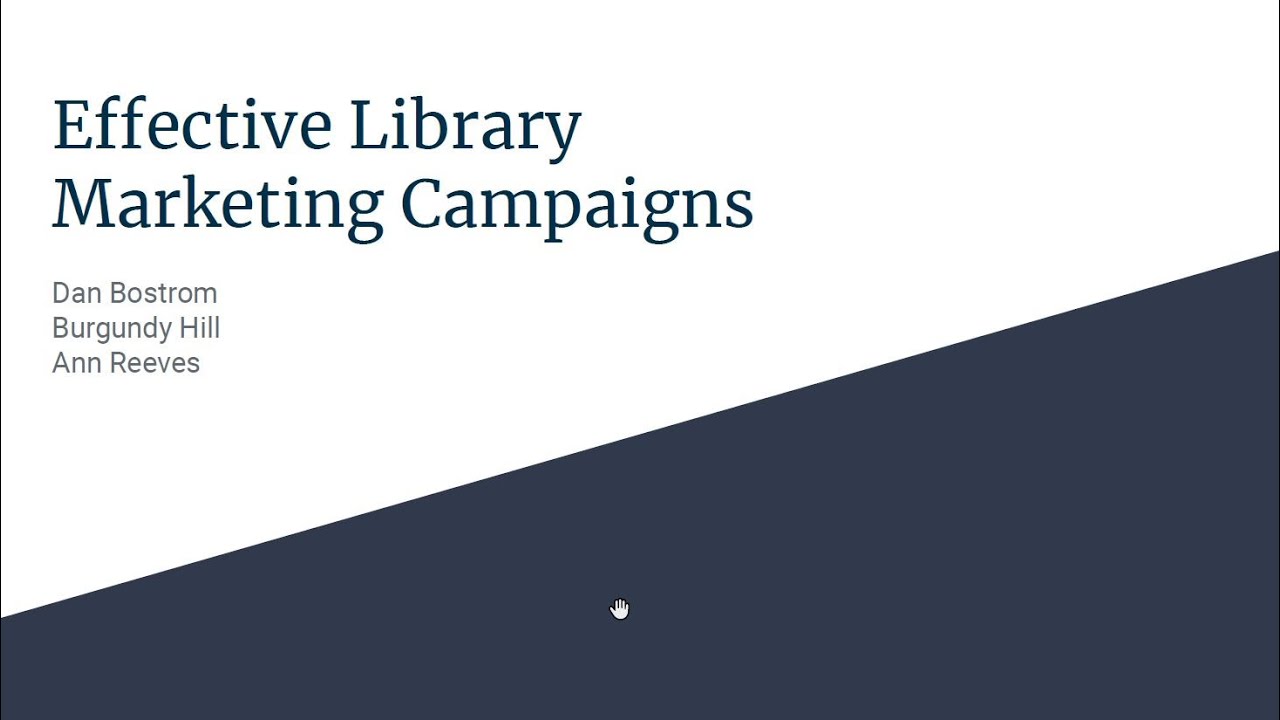 Effective Library Marketing Campaigns - YouTube
