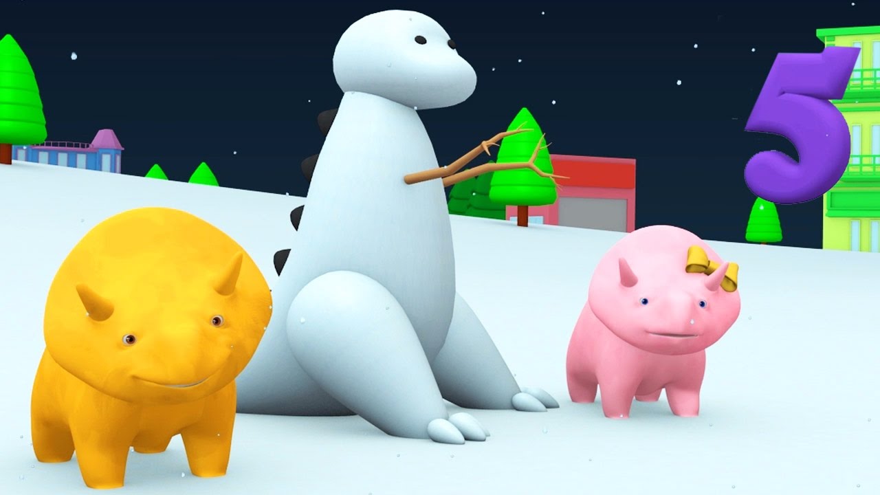 Christmas Special | Build a Snowman & Learn Numbers with Dino the ...