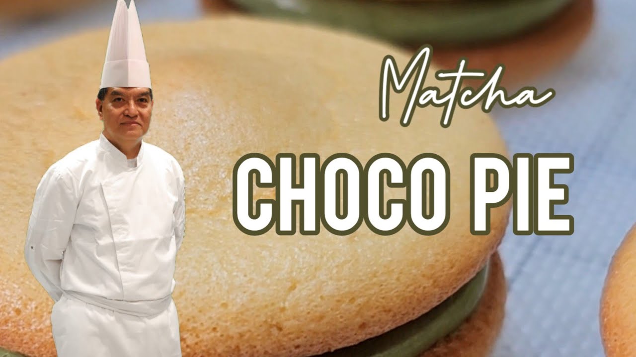 MATCHA CHOCO PIE #matcha #matchacake #matchapie - YouTube