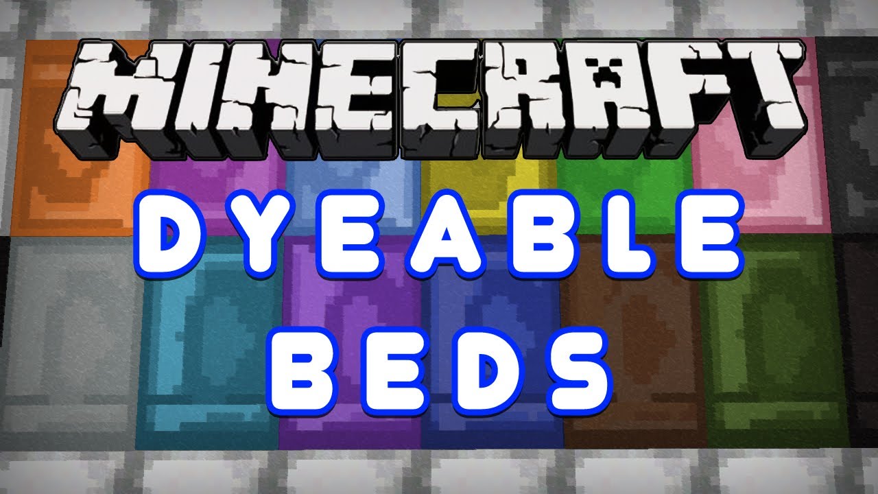 Minecraft Mod Reviews: Dyeable Beds! - YouTube