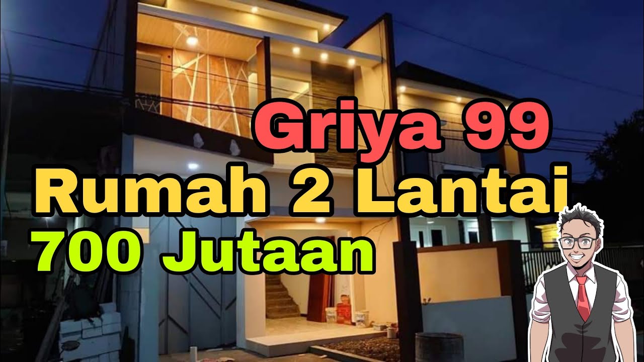 Smart Home, Rumah 2 lantai Sidoarjo, Griya 99 Kismadani - YouTube