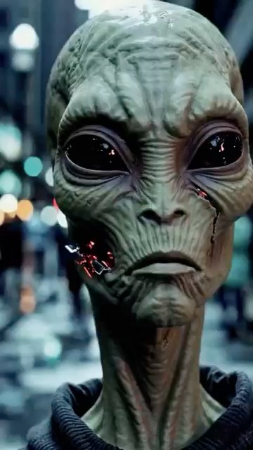 You think he’s here to talk? #alienvibes#postapocalyptic#aestheticgrime ...