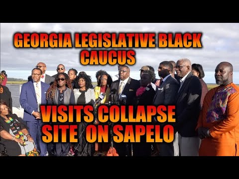 GA Legislative Black Caucus Press Conference on Sapelo Dock Collapse ...