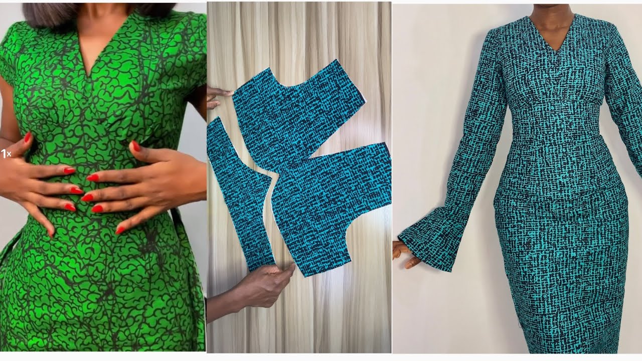 How to Cut and Sew this Stylish Under Bust Corset Dress - YouTube