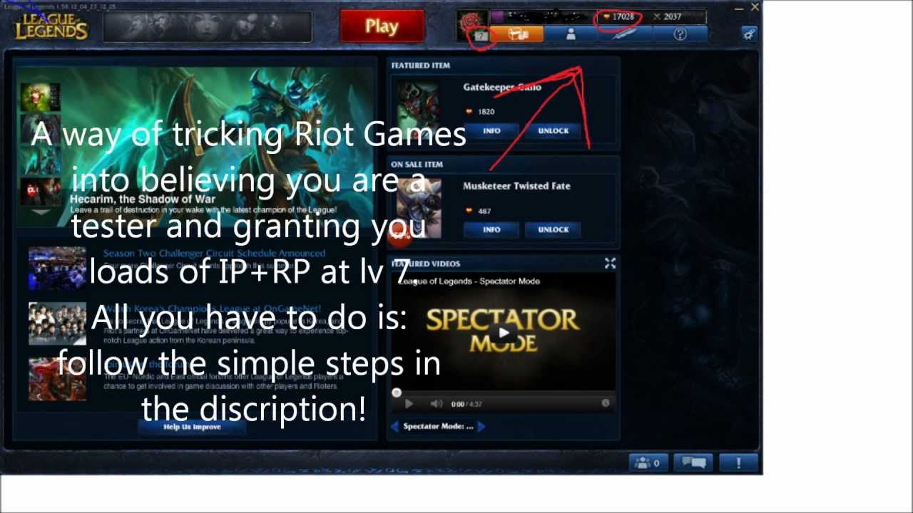 How to get FREE RP in LoL - YouTube