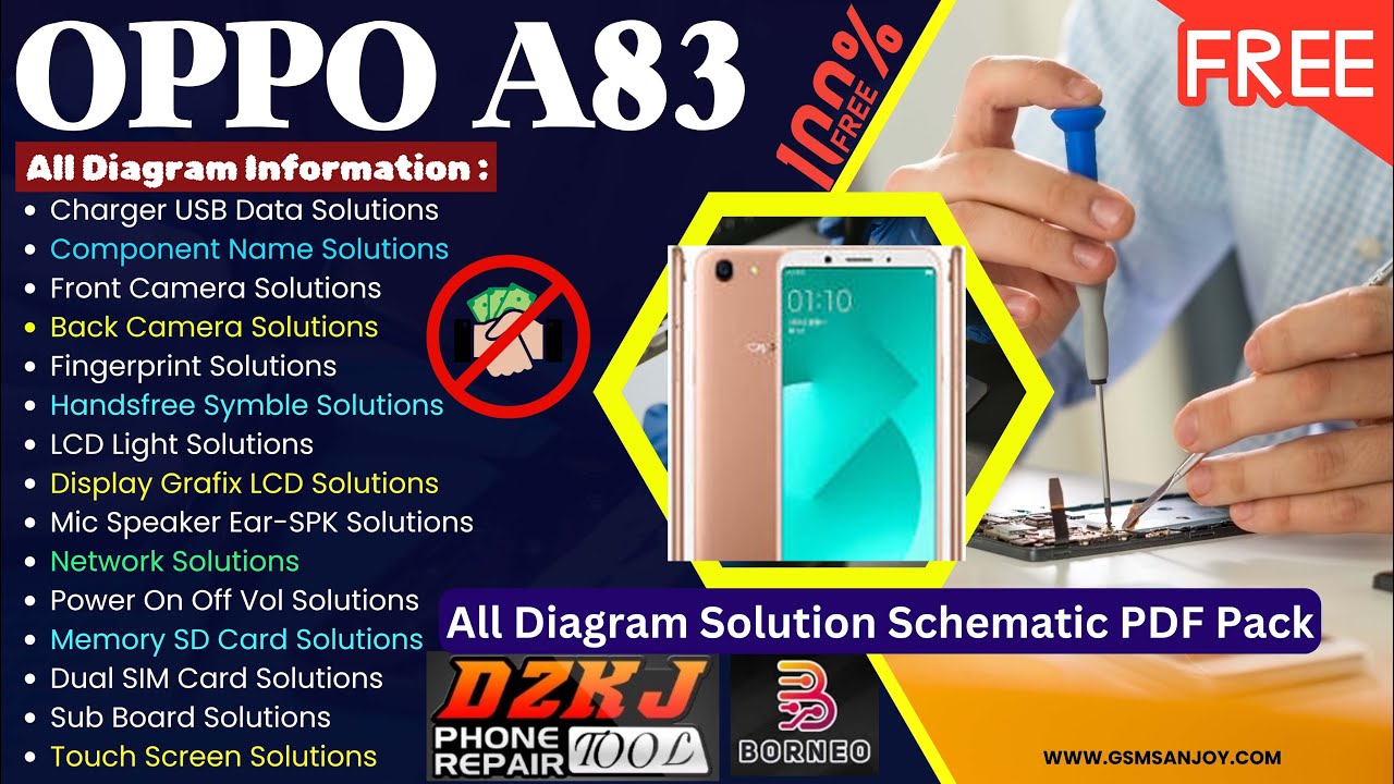 OPPO A83 All Hardware Schematic Diagram Free Solution - YouTube