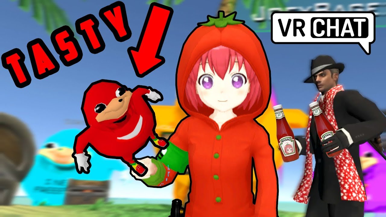 VRChat: Eating Knuckles With Joey Bagels (Virtual Reality) - YouTube