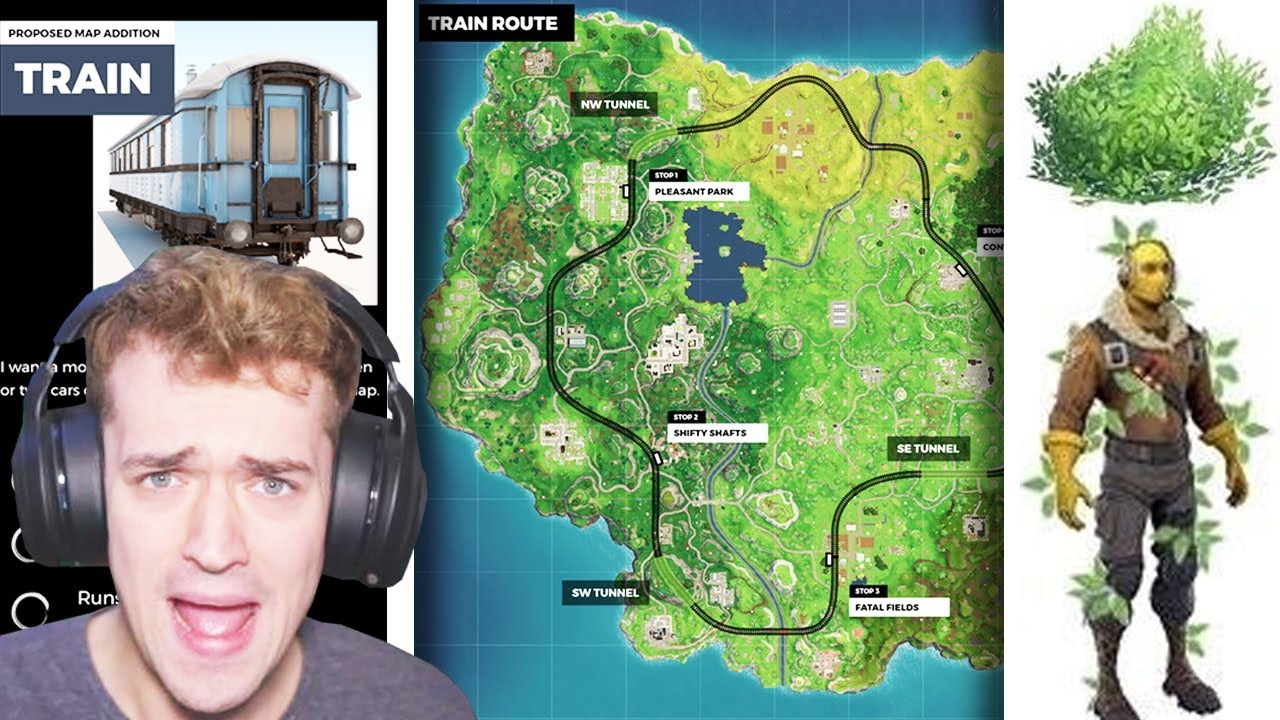 TRAINS COMING TO Fortnite: Battle Royale?! NEW BUSH UPDATE?! & More ...