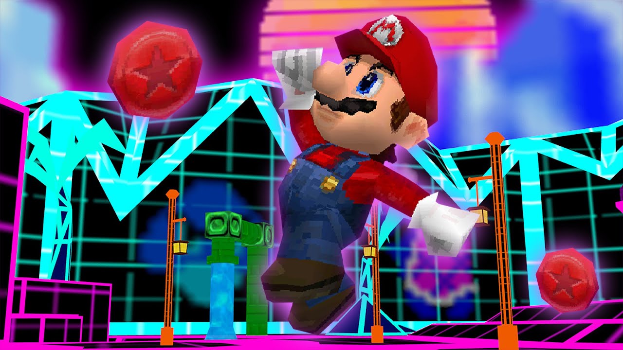 Preview | Super Mario Journey Lane - Vaporwave Fields 8 Red Coins - YouTube