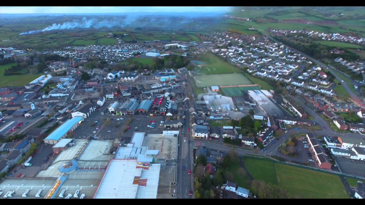 Magherafelt Town drone footage - YouTube