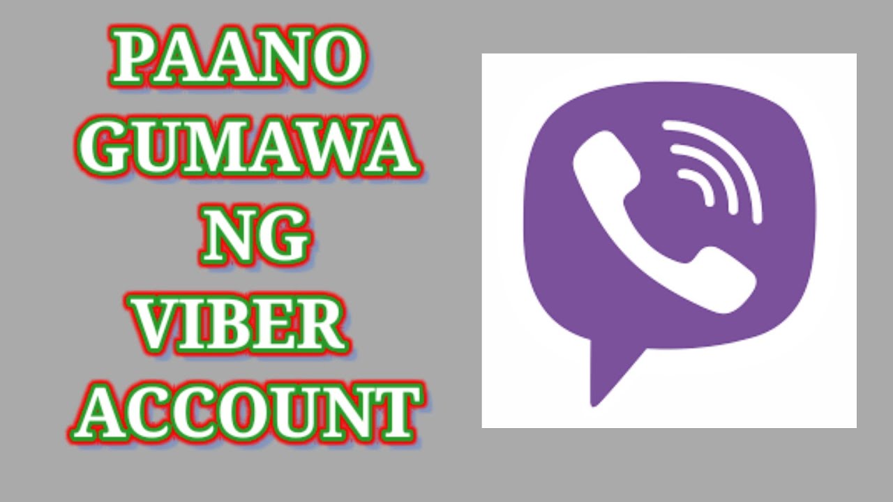PAANO GUMAWA NG ACCOUNT SA VIBER | HOW TO CREATE VIBER ACCOUNT ...