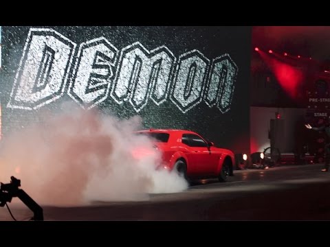 Dodge Demon's First Ever Burnout - YouTube