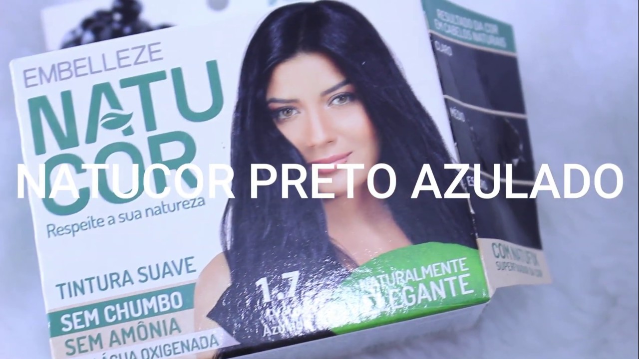 Testei a tinta PRETO AZULADO NATUCOR - Nani Andrade - YouTube