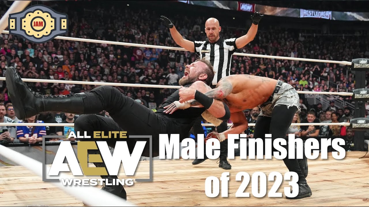 AEW Male Finishers of 2023 - YouTube