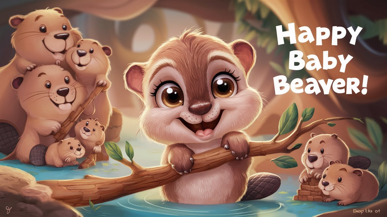 Baby Beaver | Cute Animal Song for Kids - YouTube
