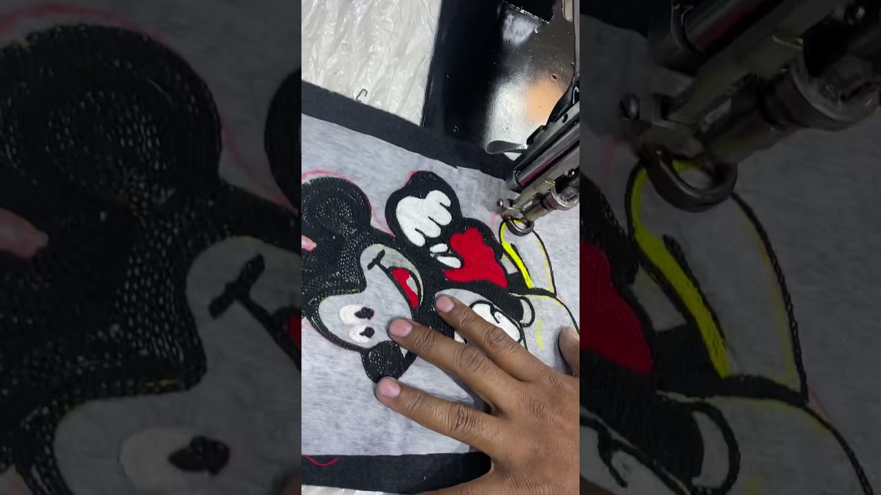 Singer 114w103 chainstitching embroidery machine - YouTube