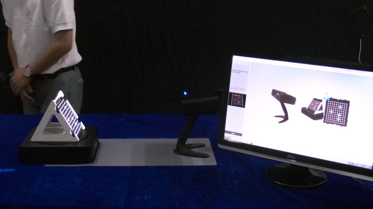 desktop 3d scanner calibration - YouTube