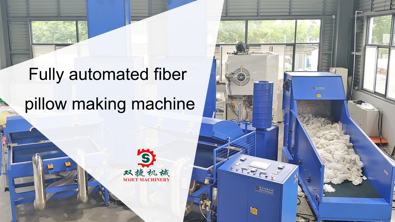 J-001-E2 Fully automated polyester fiber microfibre pillow making ...