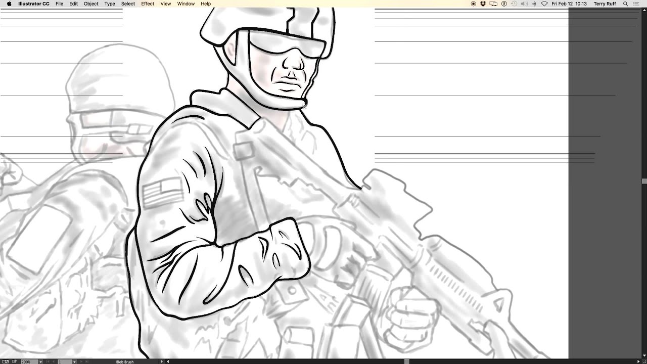 HOW TO DRAW: IRAQ WAR VET 1 - YouTube