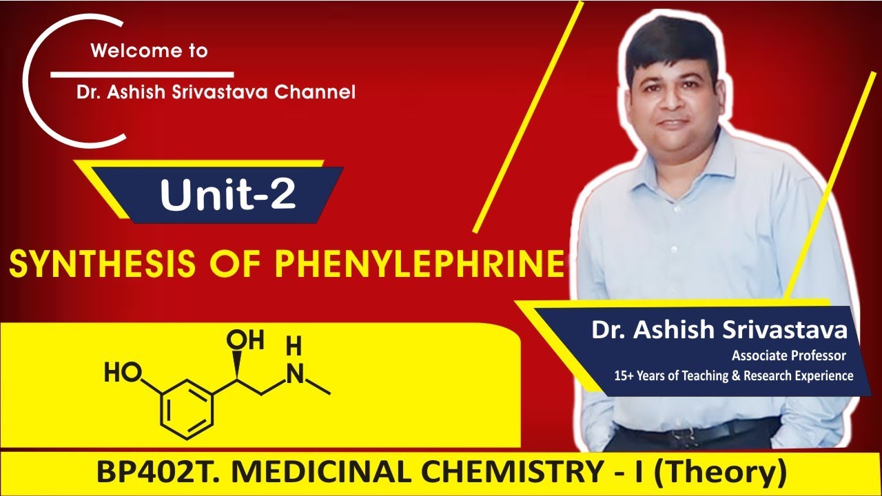 SYNTHESIS OF PHENYLEPHRINE | MEDICINAL CHEMISTRY | GPAT | B.Pharm 4th ...