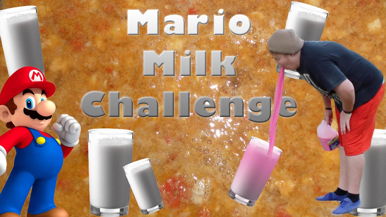 Mario Milk Challenge - YouTube