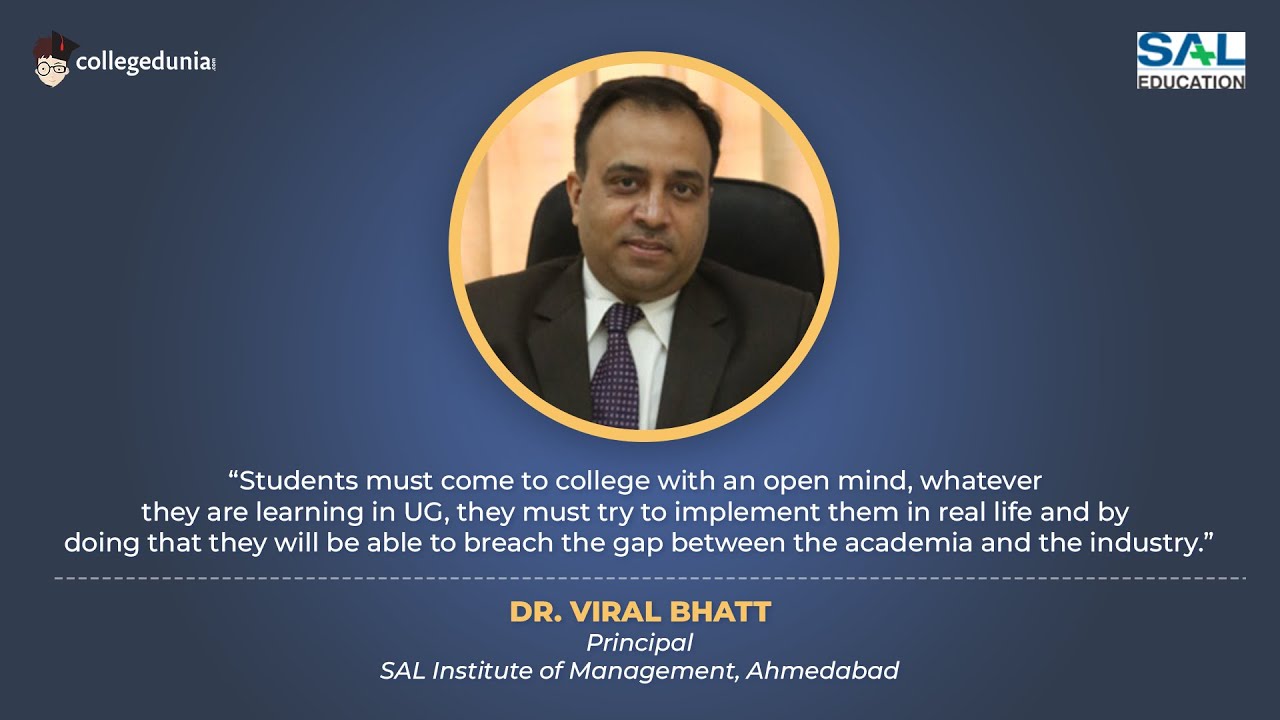 Dr. Viral Bhatt | Principal | SAL Institute of Management(SIM ...
