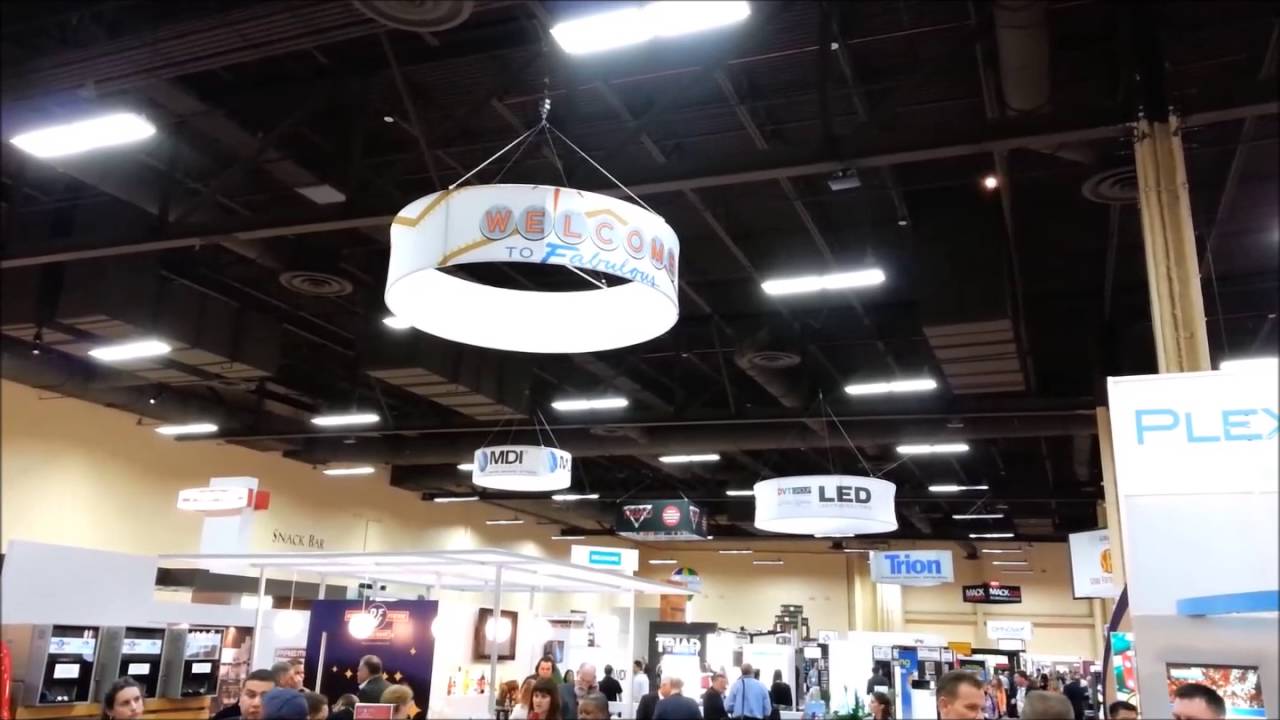 Rotating Hanging Banners - YouTube