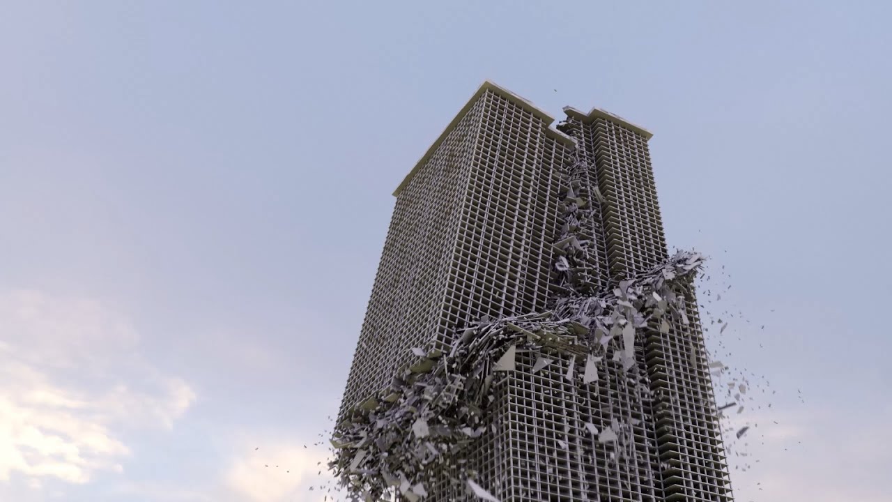 Houdini building destruction - YouTube