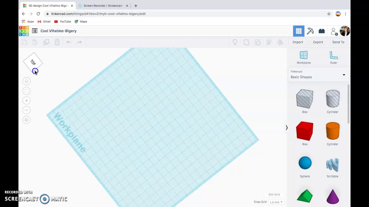 TinkerCAD Lesson 1 - YouTube