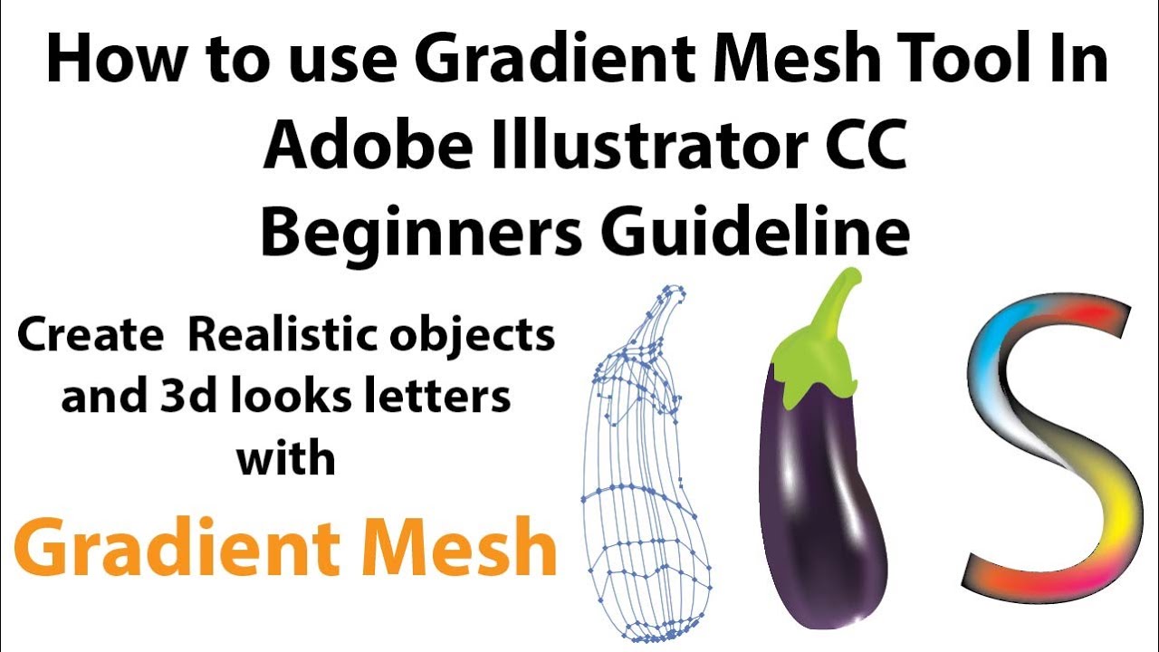 chapter 17: Gradient Mesh tool in adobe illustrator CC - YouTube
