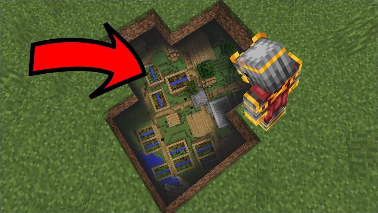 DISCOVERING A CITY UNDERNEATH THE SOIL IN MINECRAFT !! Minecraft Mods ...