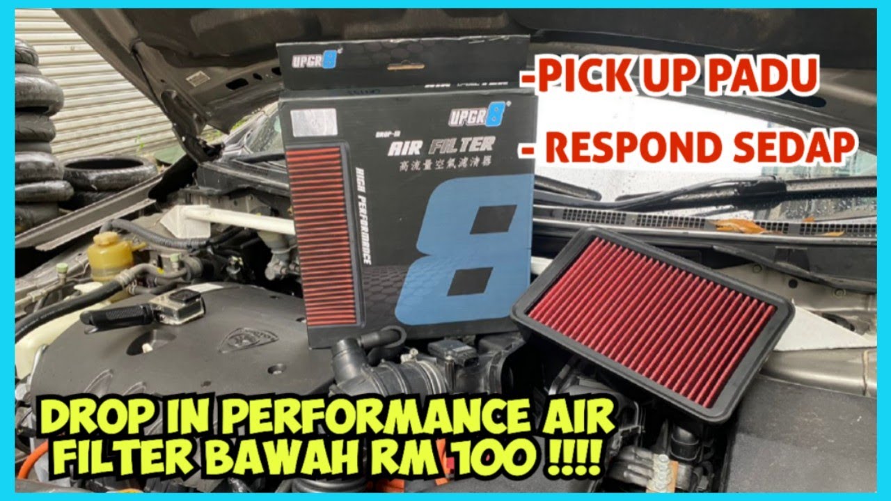 INSTALL PERFORMANCE DROP IN FILTER | PROTON INSPIRA - YouTube
