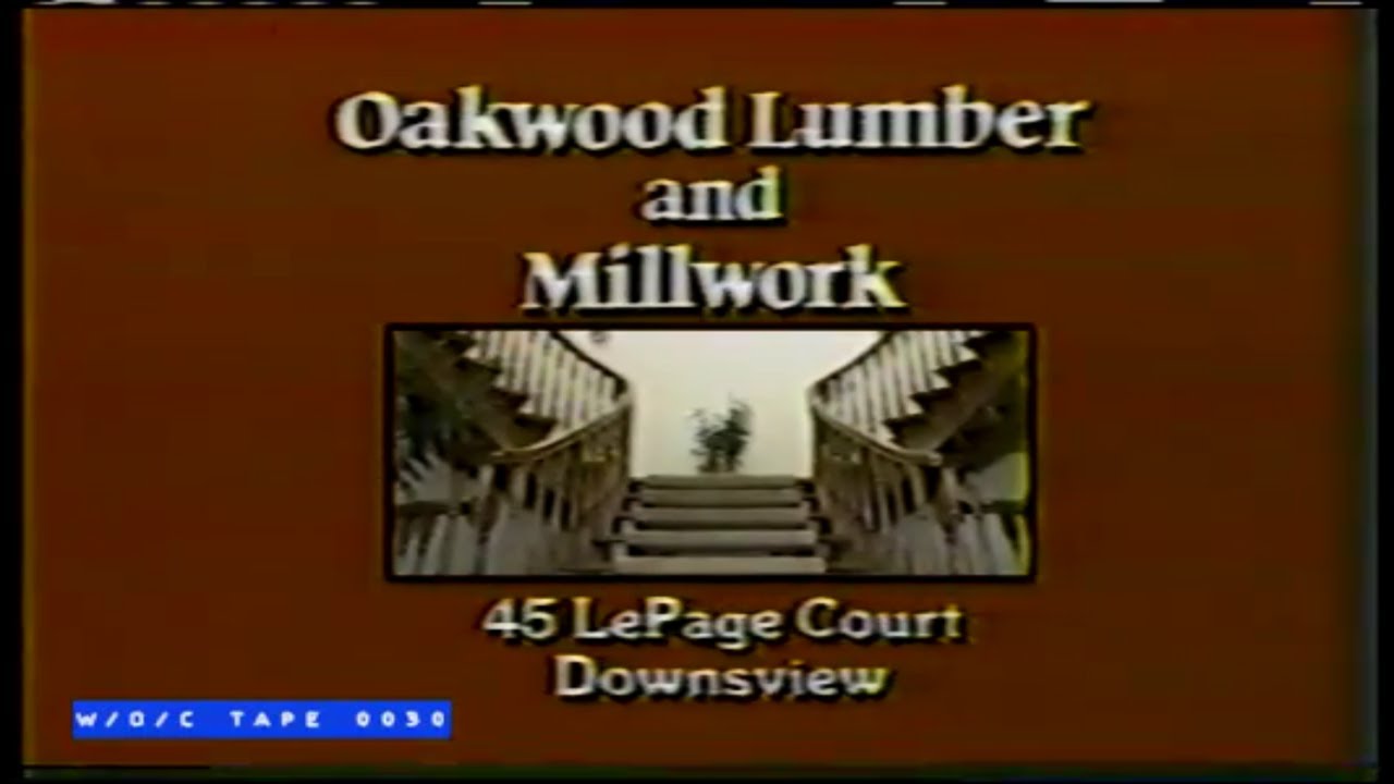 Oakwood Lumber and Millwork Commercial - 1985 - YouTube