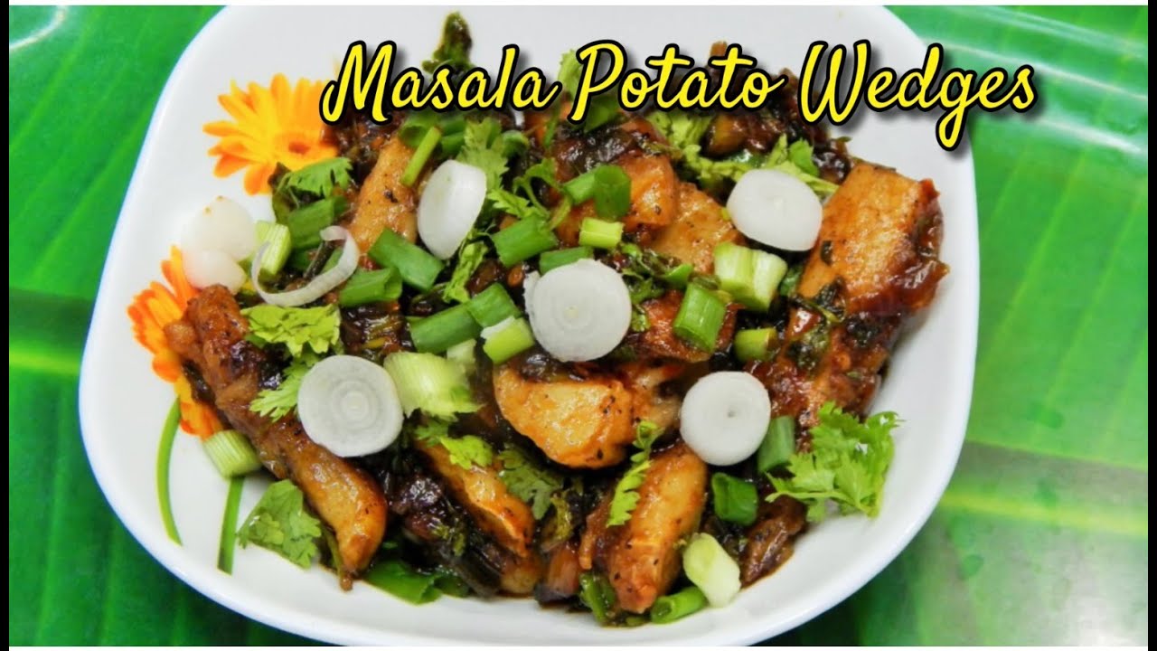 Masala Potato Wedges - sweet & tangy snack - YouTube