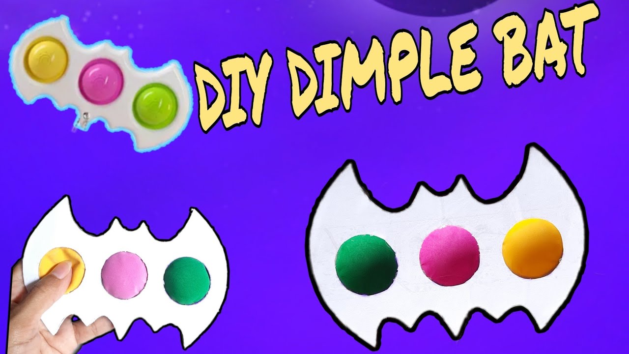 DIY Dimple Bat || Pop It Fidget Toys - YouTube