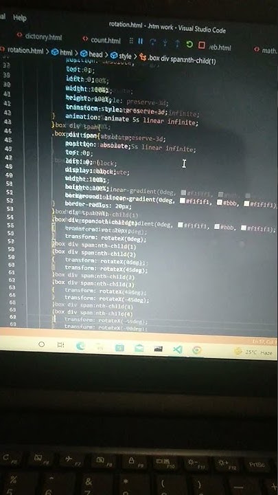 CSS 3D Rotation Animation Effects Html| CSS Animation Tutorial#shorts - YouTube