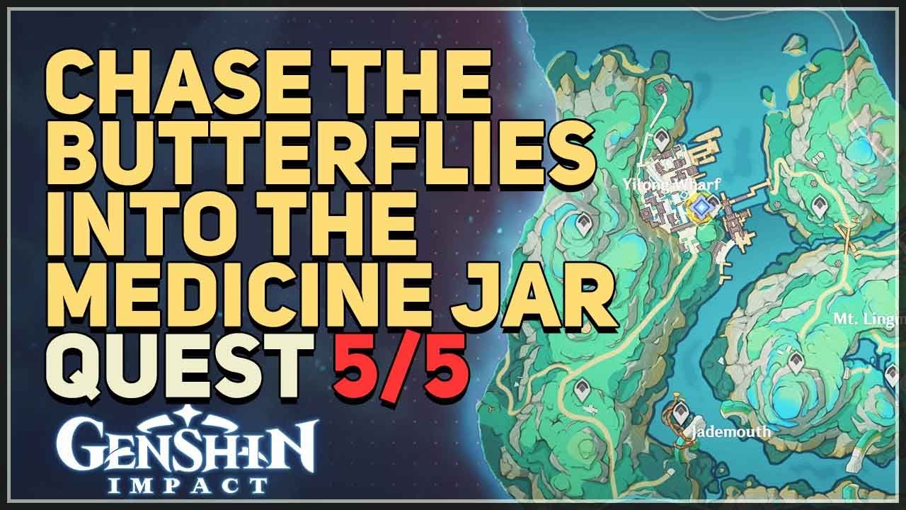 Chase the butterflies into the medicine jar Genshin Impact - YouTube