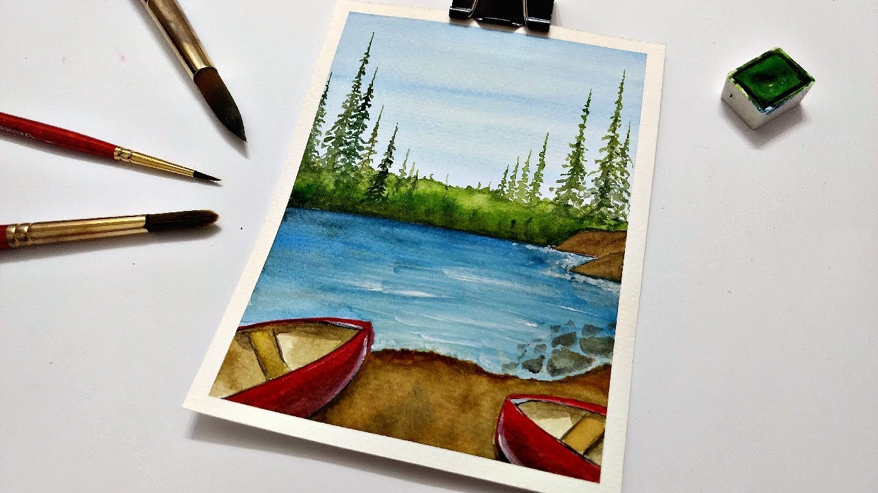 The great Canadian outdoors WATERCOLOR TUTORIAL step by step » How to ...