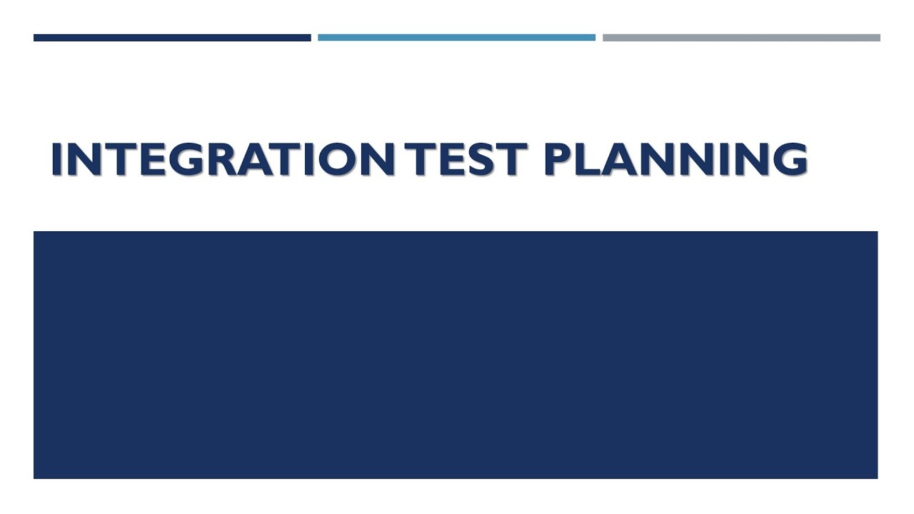 Integration Test Planning | Software Testing - YouTube