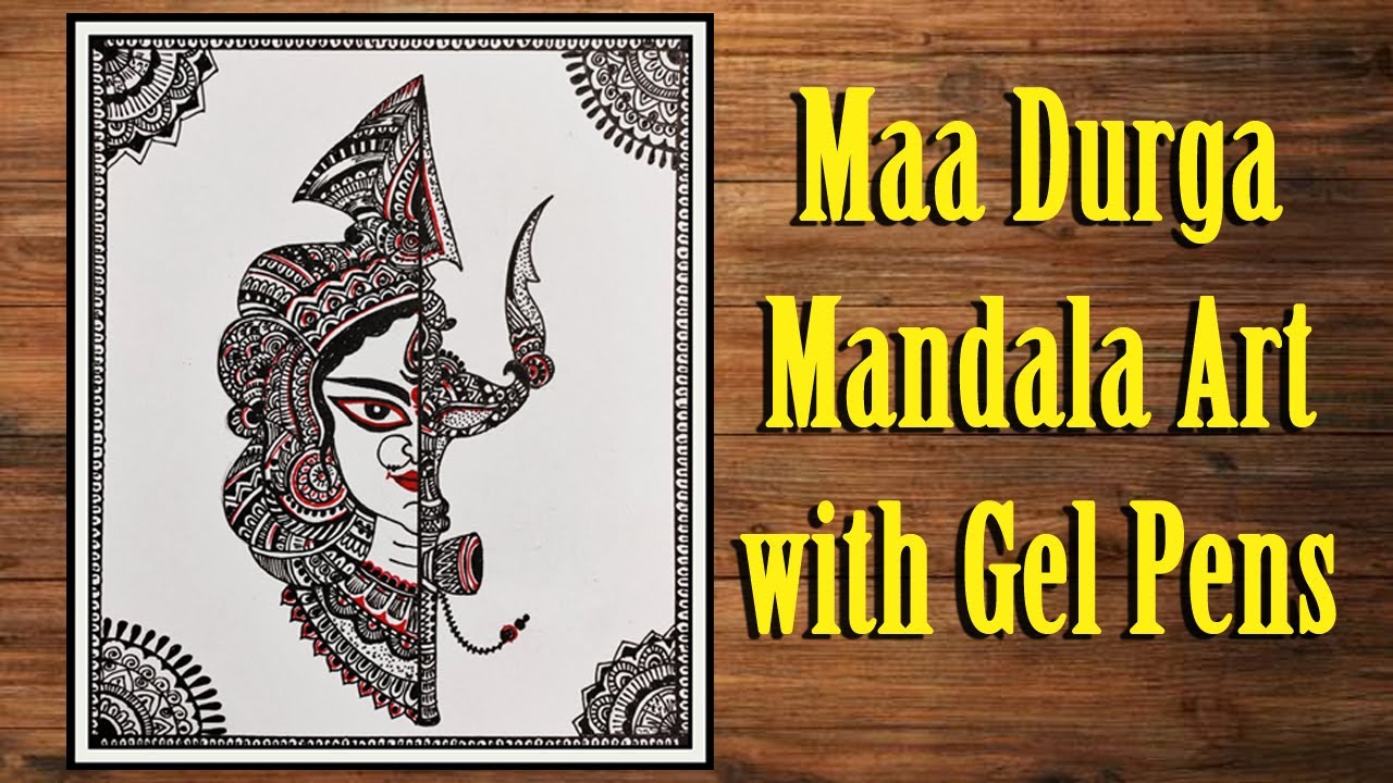Easy Durga Thakur Drawing | Easy Durga Idol Drawing | Durga Puja ...