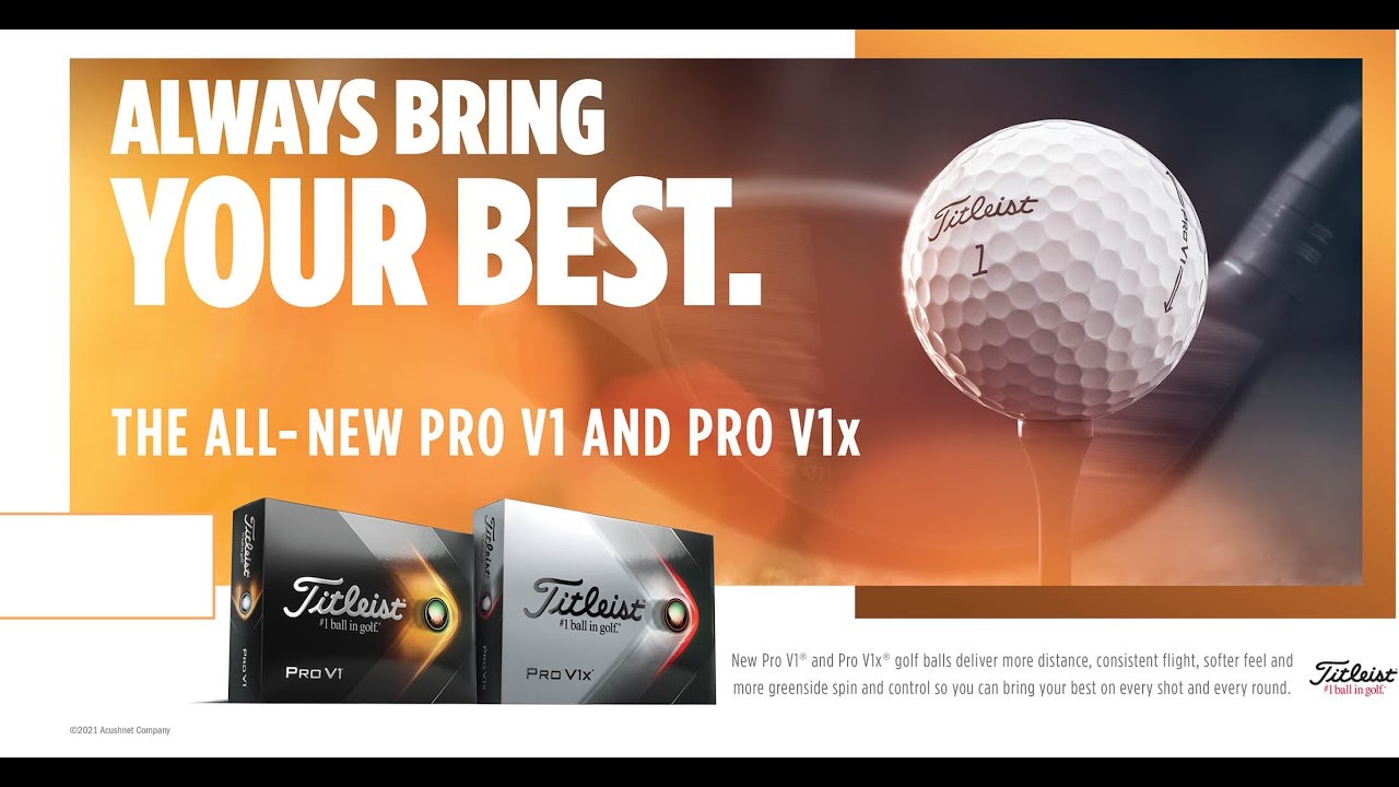 2021 Titleist Pro V1 and Pro V1x Golf Balls - YouTube