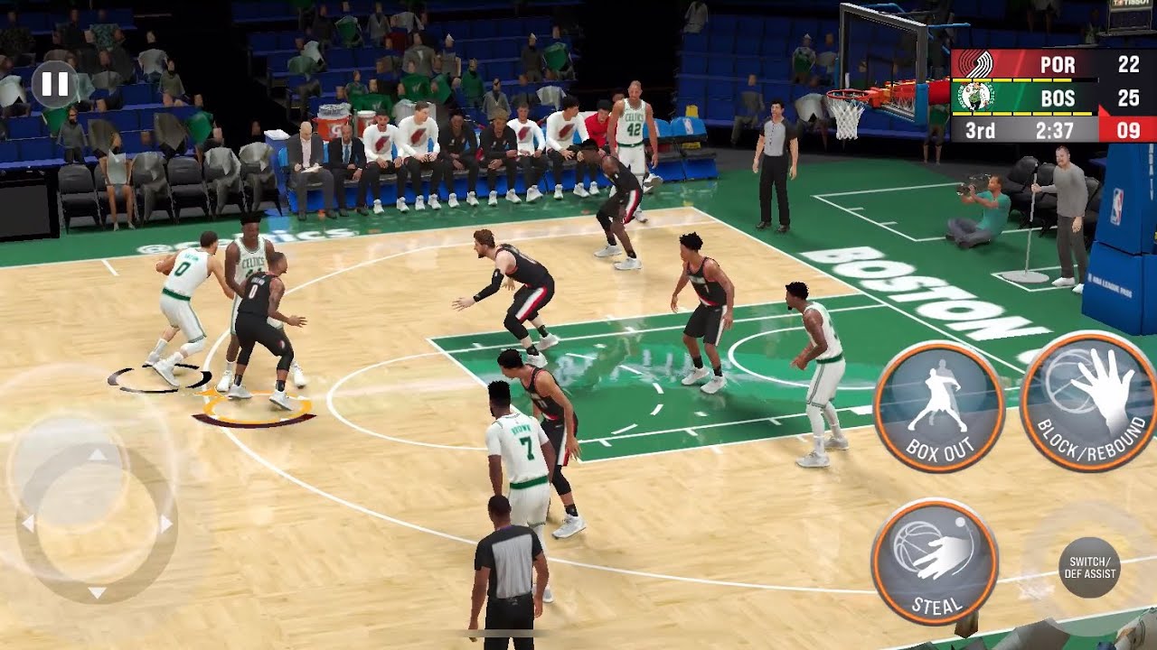 NBA 2K23 mobile on iPhone XR: Portland Trail Blazers vs Boston Celtics ...