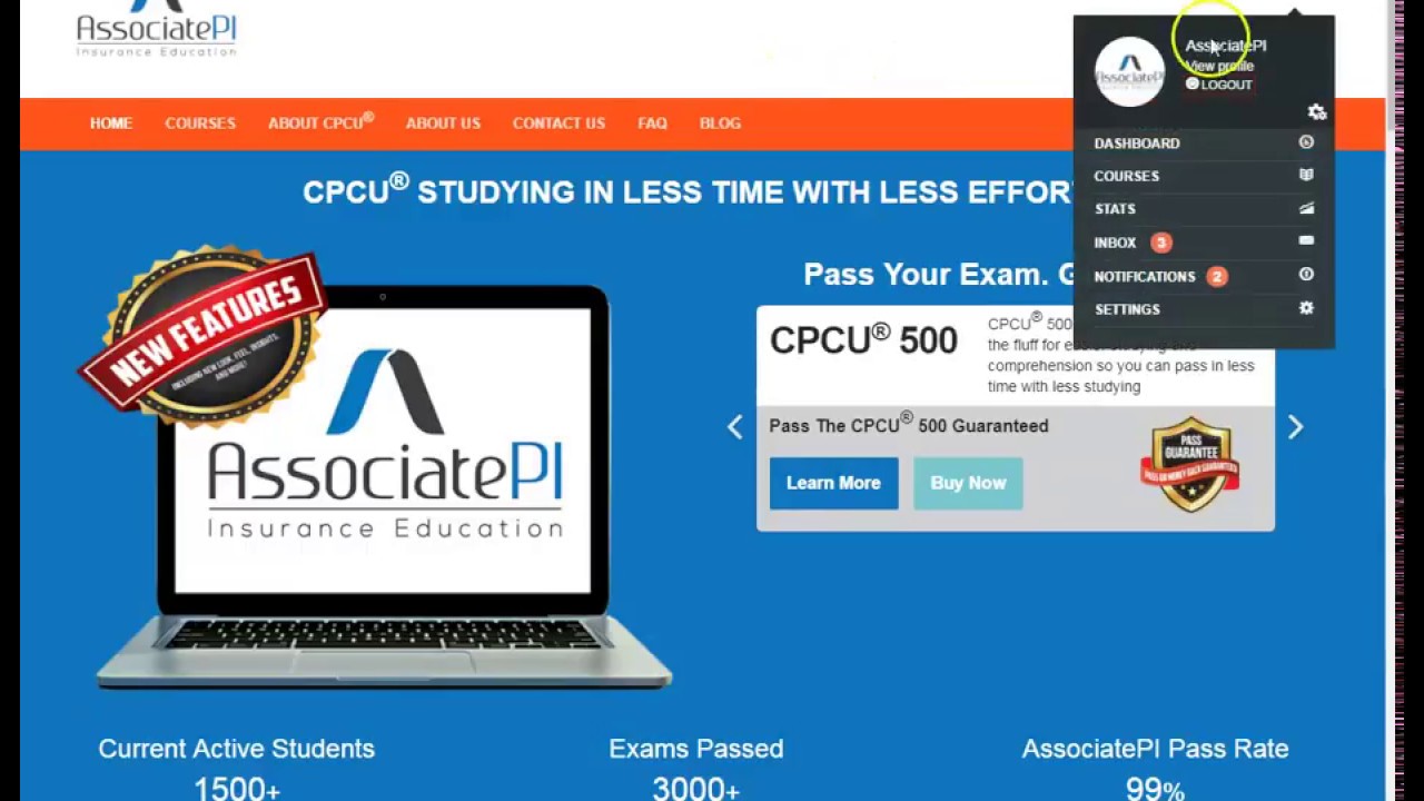 AssociatePI - How To Access Your Course - YouTube
