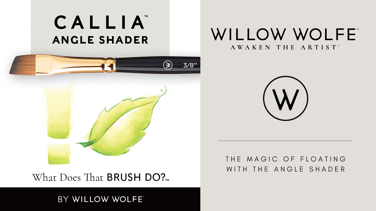 How to Blend Watercolor - Secret #1 - Floating with Willow Wolfe using Callia Angle Shader ...